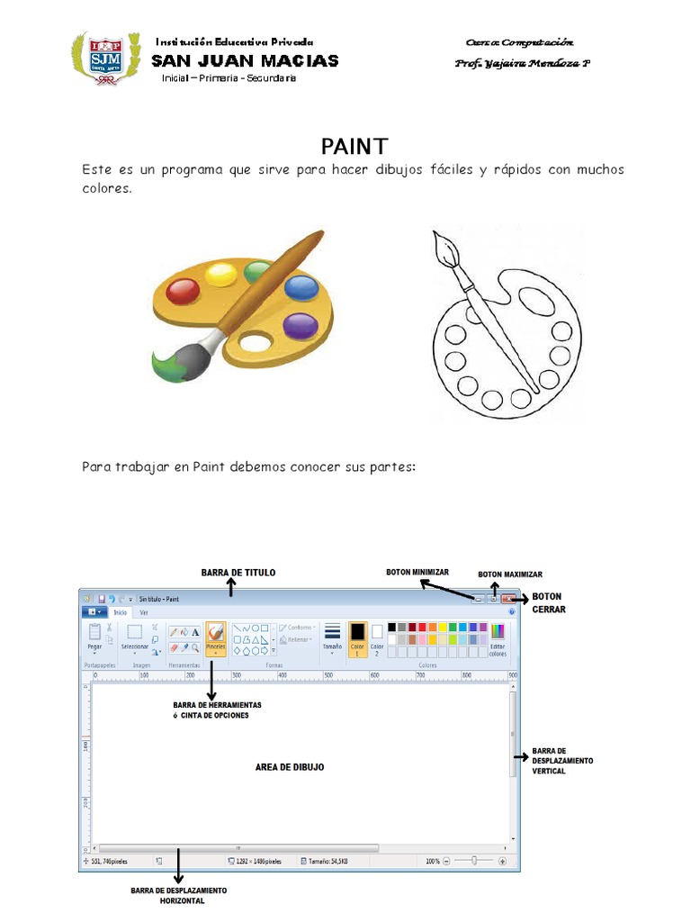 1er Grado Herramientas de Paint | PDF