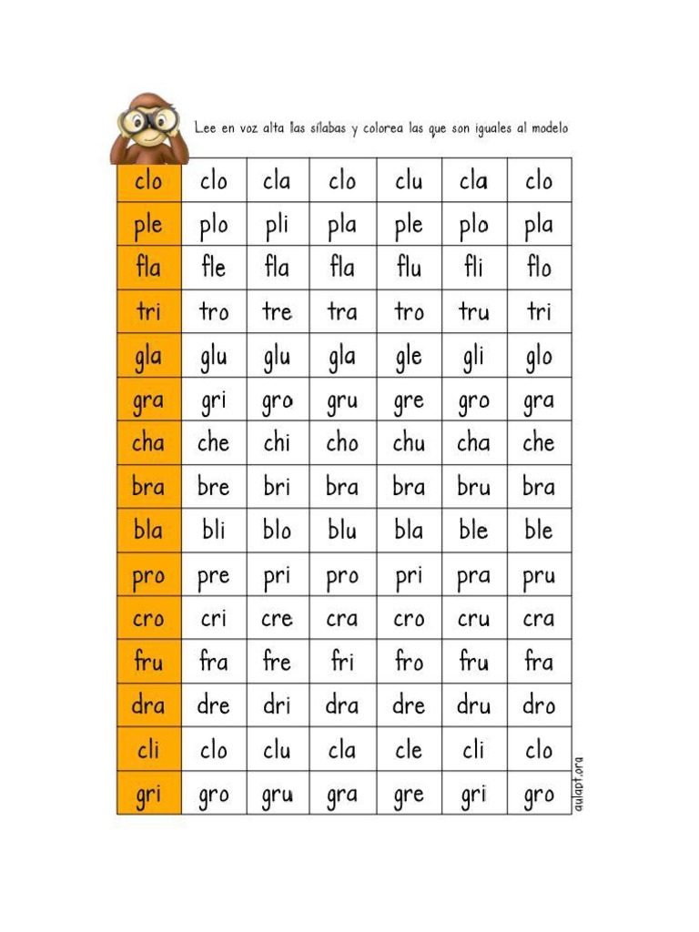 Silabas Trabadas