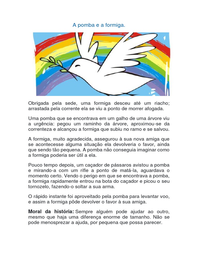 A Pomba e A Formiga | PDF