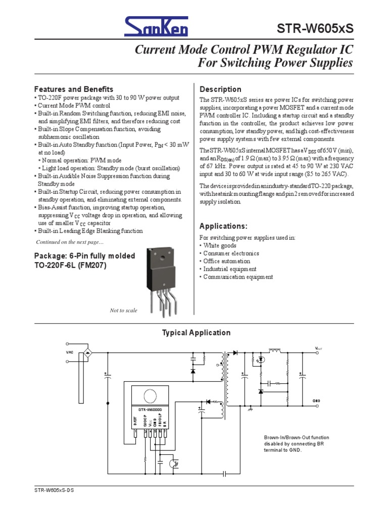 STRW6053N | PDF | Transistor de efecto de campo | Mosfet