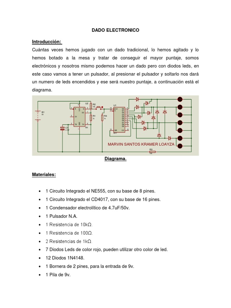 Dado Electronico | PDF | Circuitos eletrônicos | Eletromagnetismo