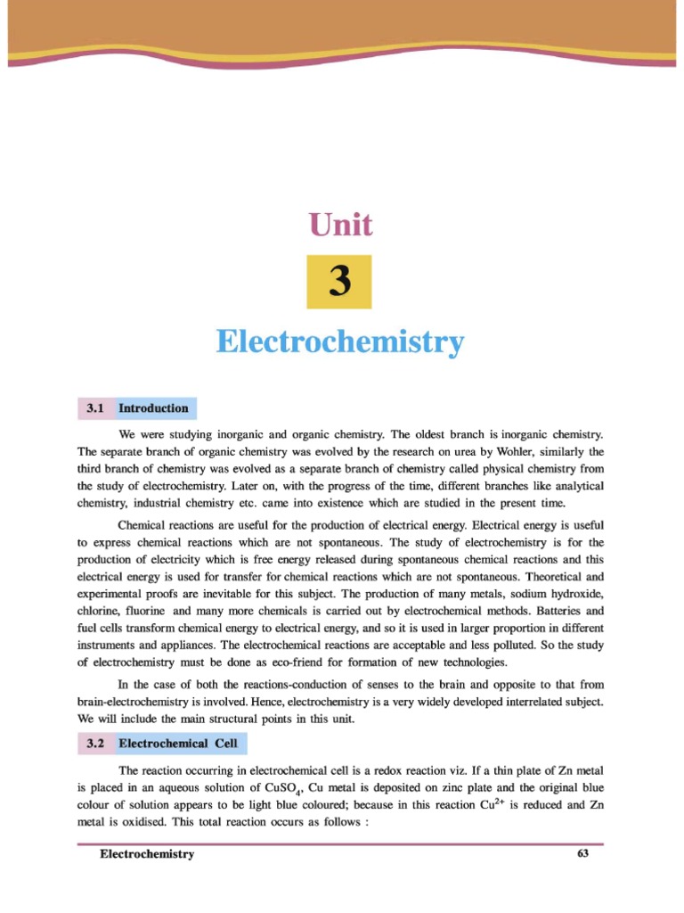 12 Chemistry Revision Book Chapter 3 PDF | PDF