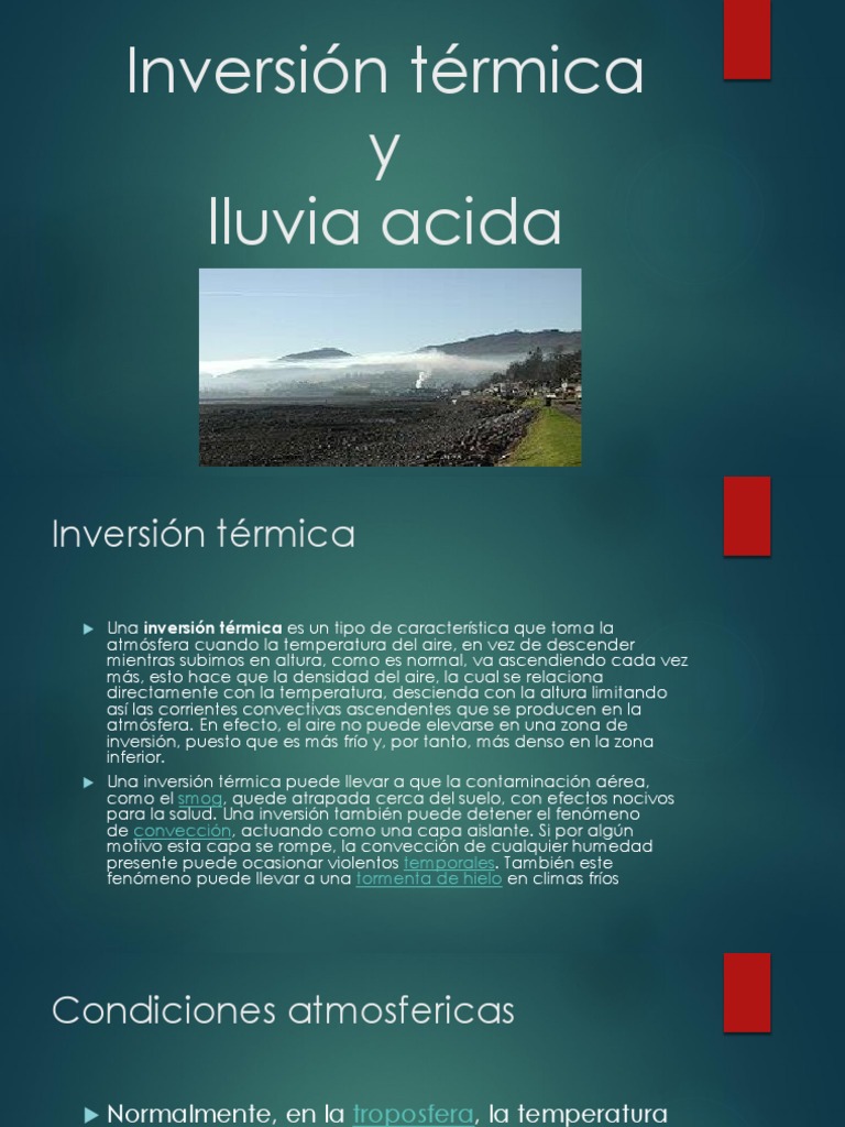 Inversión Térmica | PDF | Naturaleza | Química