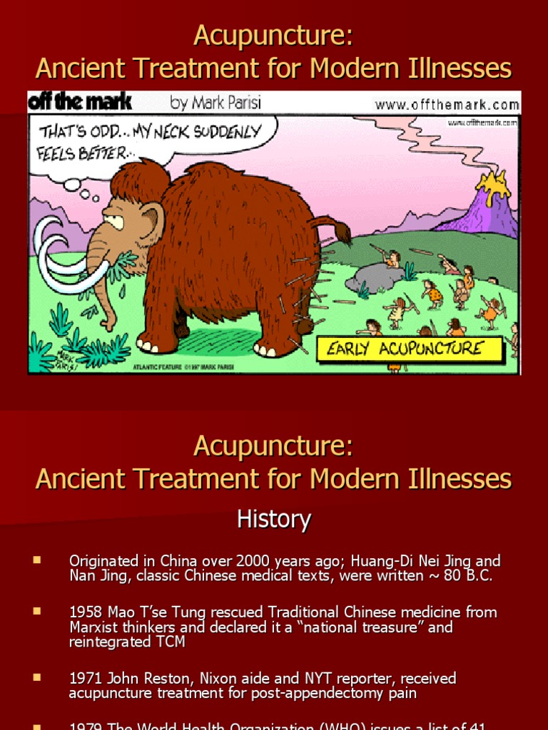 Acupuncture: Ancient Treatment For Modern Illnesses | PDF | Acupuncture ...