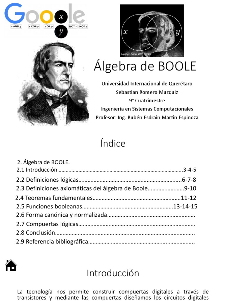 Algebra de Boole | Descargar gratis PDF | Proposición | Multiplicación