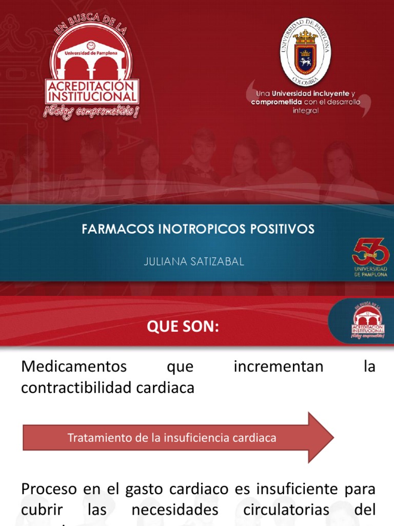 Medicamentos Inotropicos | PDF | Tratamientos médicos | Medicina CLINICA