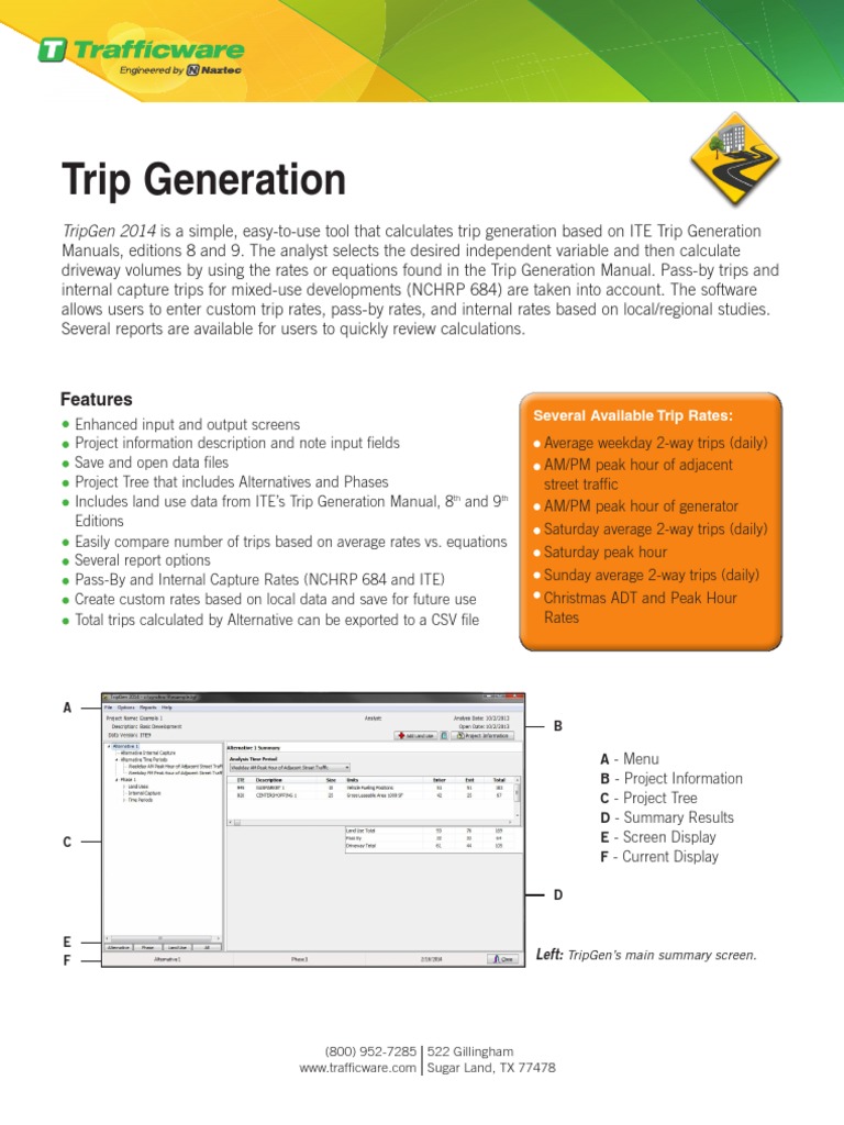 Trip Gen | PDF