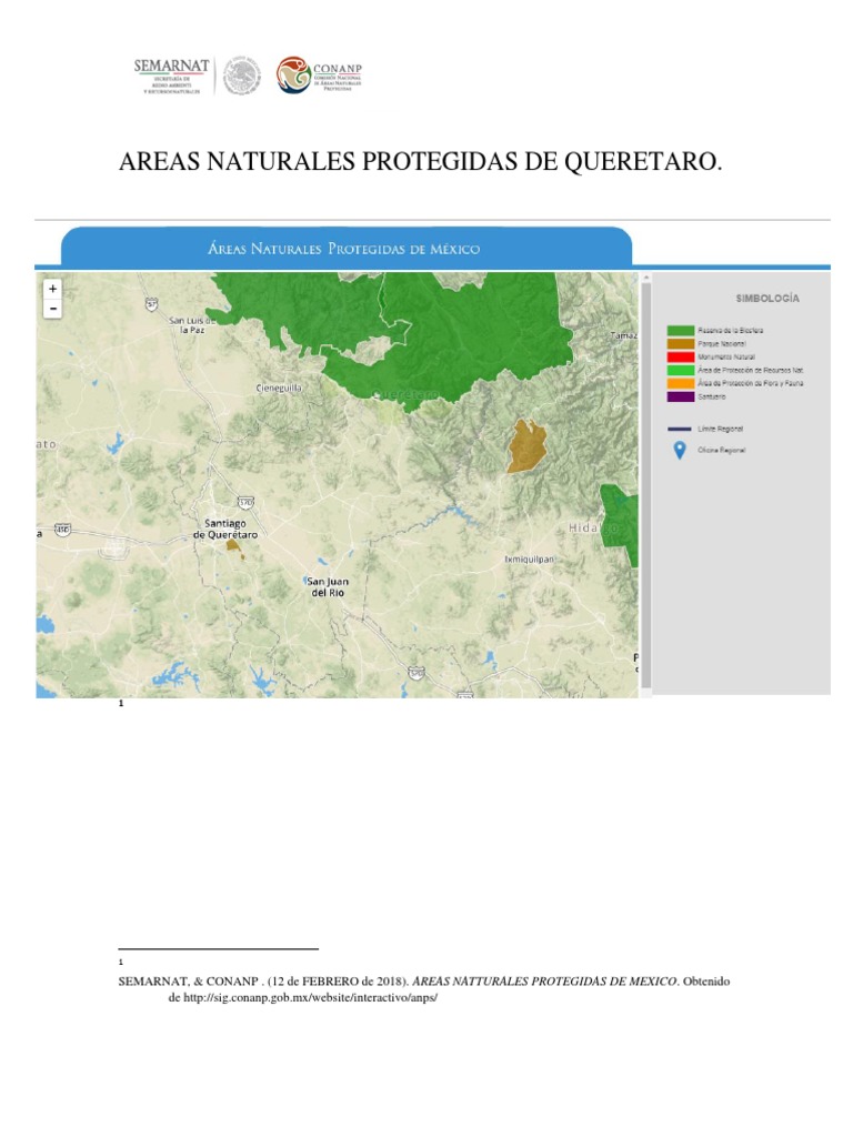 áreas Naturales Protegidas En Querétaro Pdf Servicios De Ecosistema