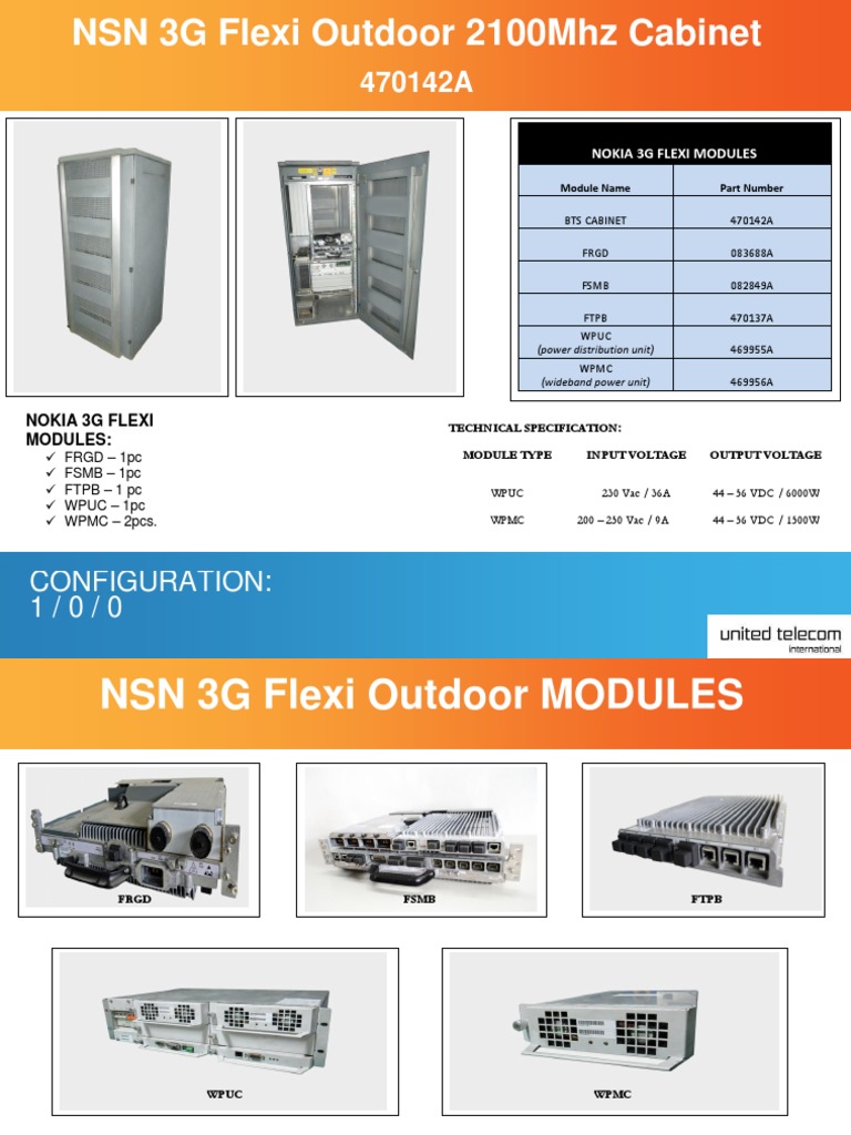 Nokia 3G Flexi Module Overview | PDF | Computers