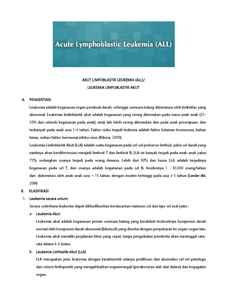 Akut Limfoblastik Leukemia | PDF