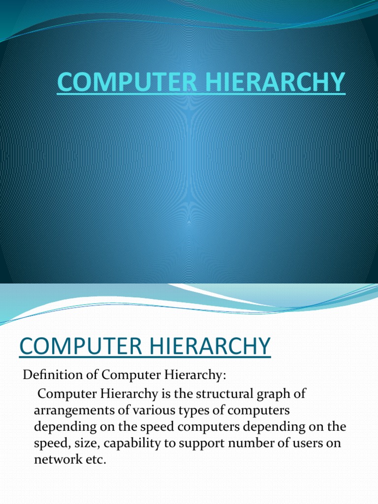 Computer Hierarchy | PDF | Workstation | Microcomputers