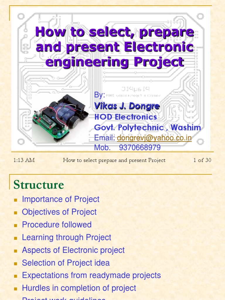 Guide to Electronic Project Success | PDF | Engineering | Computing