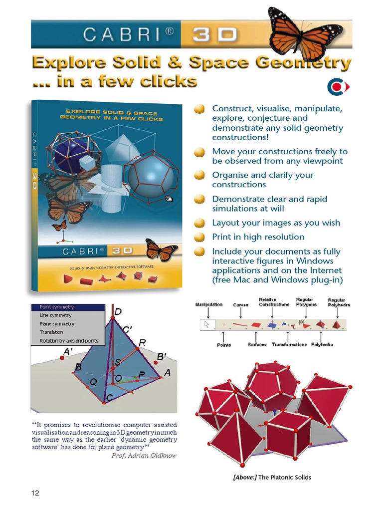 Cabri 3 D | PDF | 3 D Computer Graphics | Shape