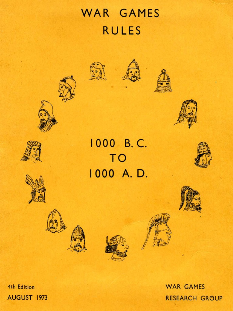 Ancients Wargames Rules 1000 BC - 1000 AD (WGRG)