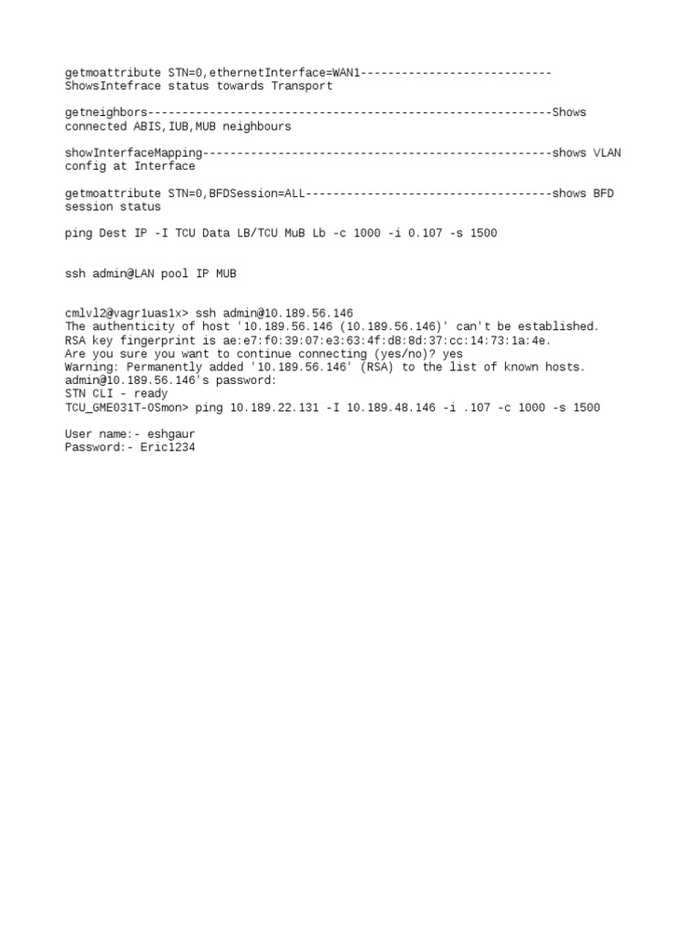 Tcu Commands Ericsson | PDF | Computer Standards | Telecommunications