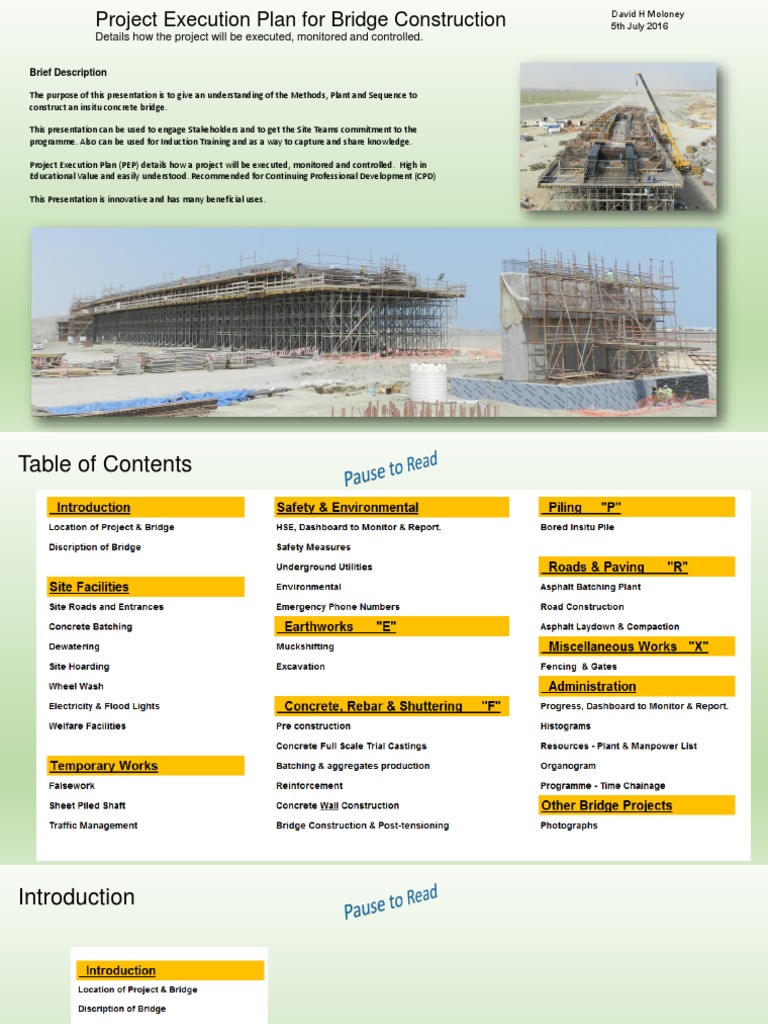 PEP5 Bridge Construction | PDF | Road Surface | Concrete