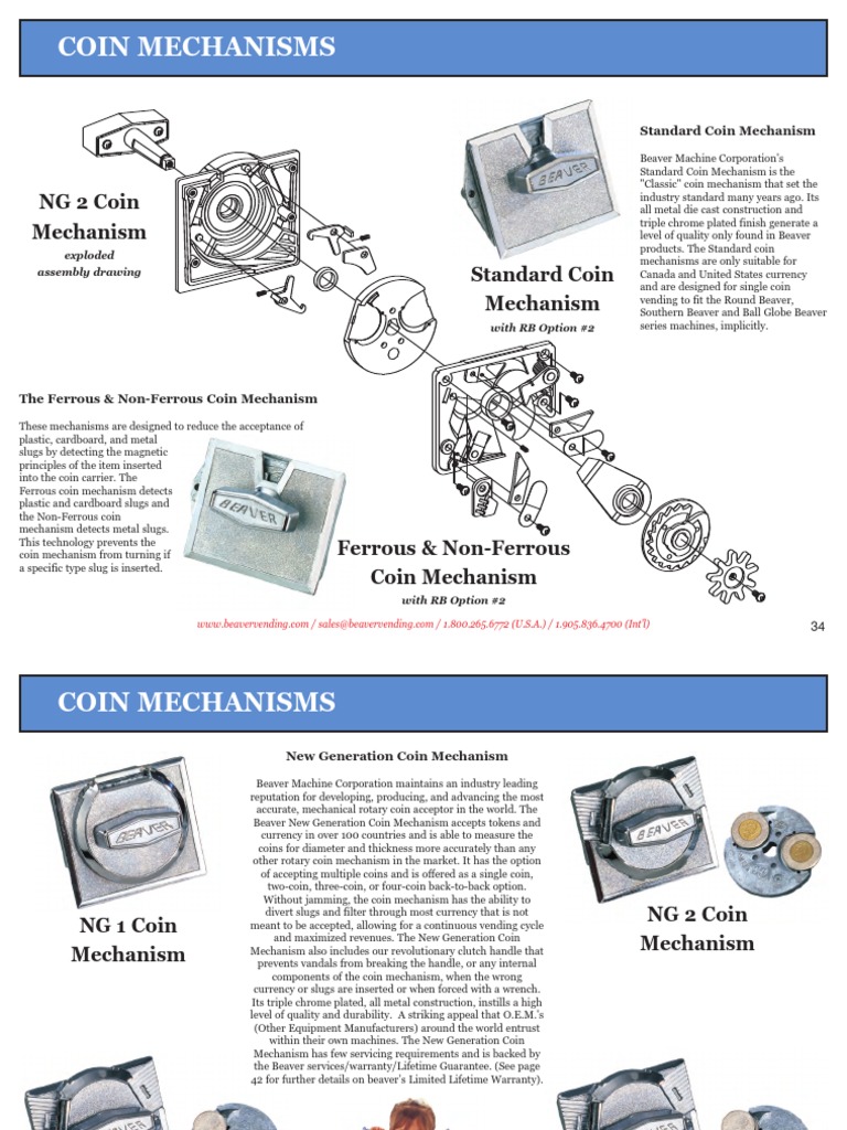 Coin Mechanisms: NG 2 Coin Mechanism Standard Coin Mechanism | PDF ...