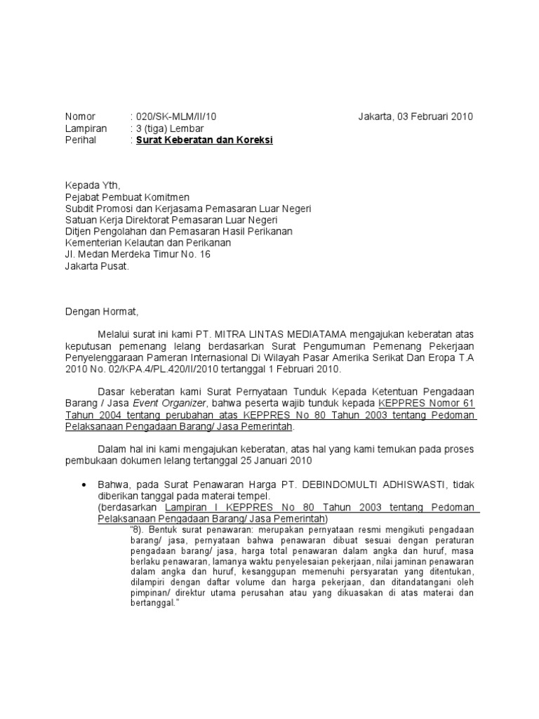 Format Surat Keberatan Warga - Delinewstv Format Surat Keberatan Warga - Delinewstv