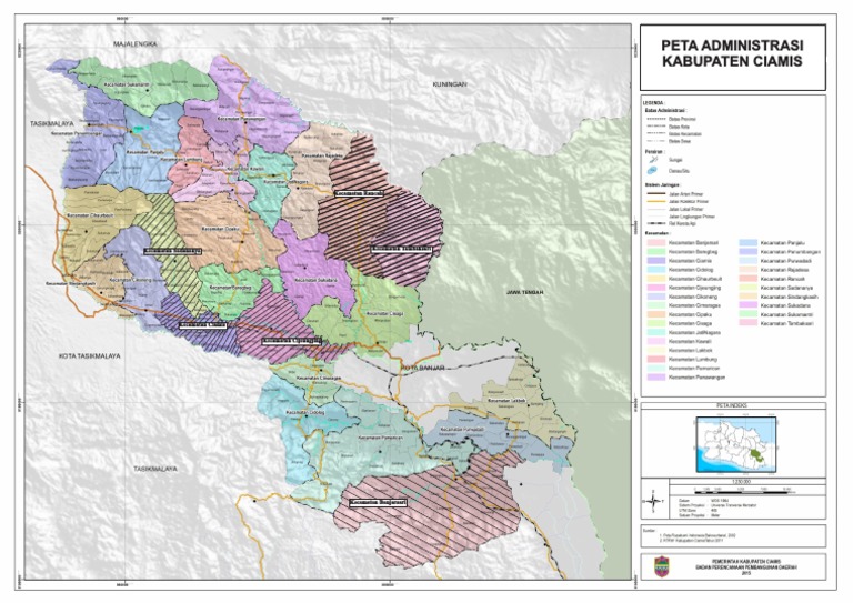 Peta Administrativa de Ciamis | PDF