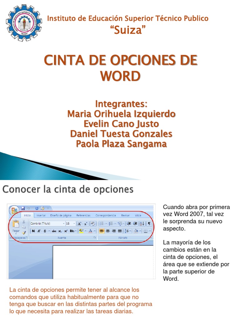 Cinta de Opciones de Word | PDF | Point and Click | Software