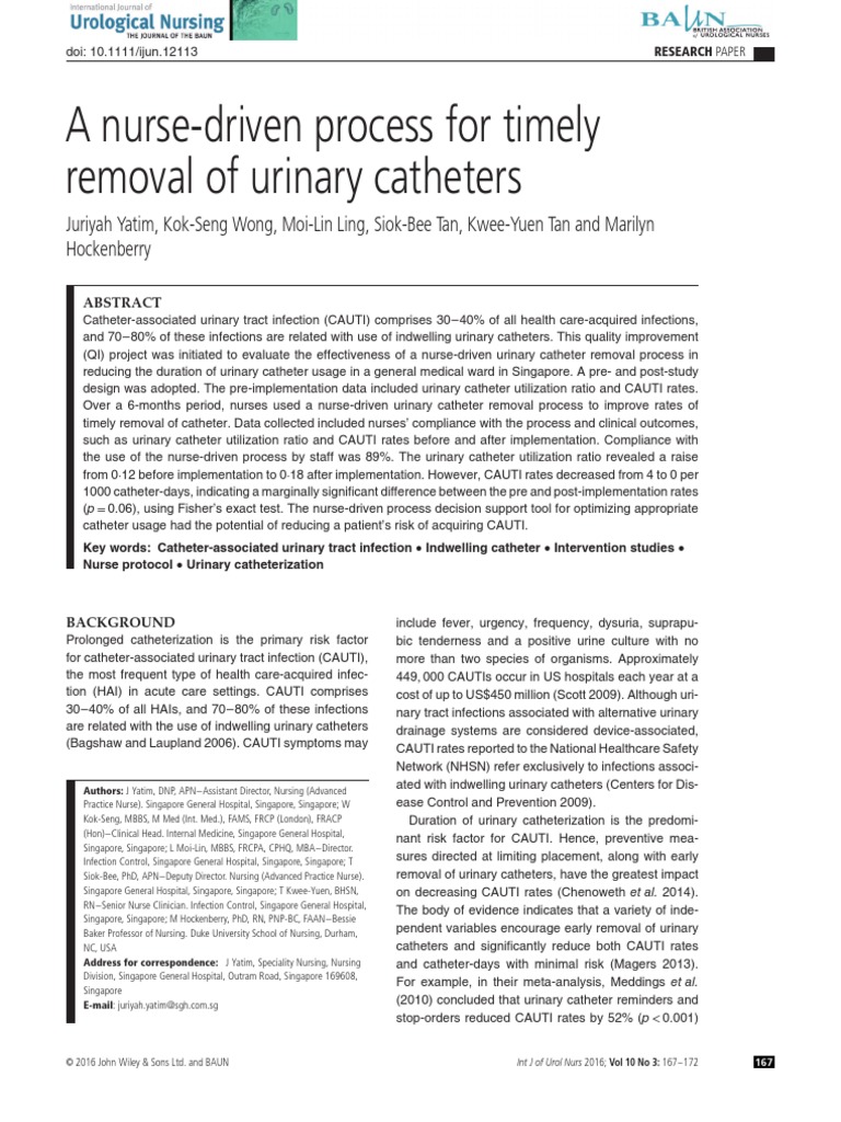 A Nurse-Driven Process For Timely | PDF | Urinary Incontinence | Nursing