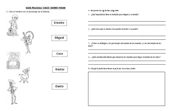 Guía Pelicula Coco | PDF