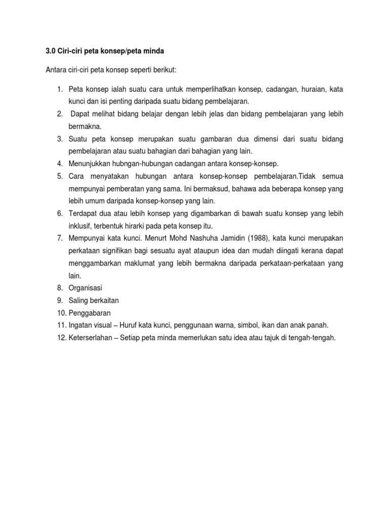 Ciri-Ciri Peta Konsep | PDF