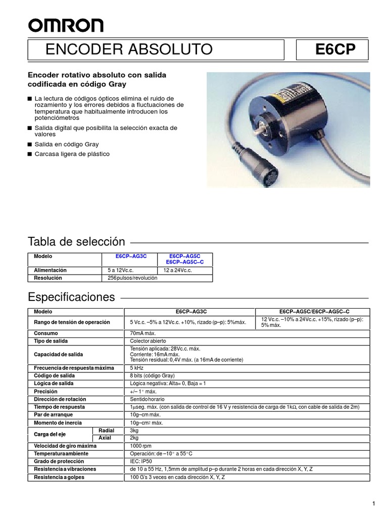 Encoder Absoluto | PDF | Ingenieria Eléctrica | Bienes manufacturados
