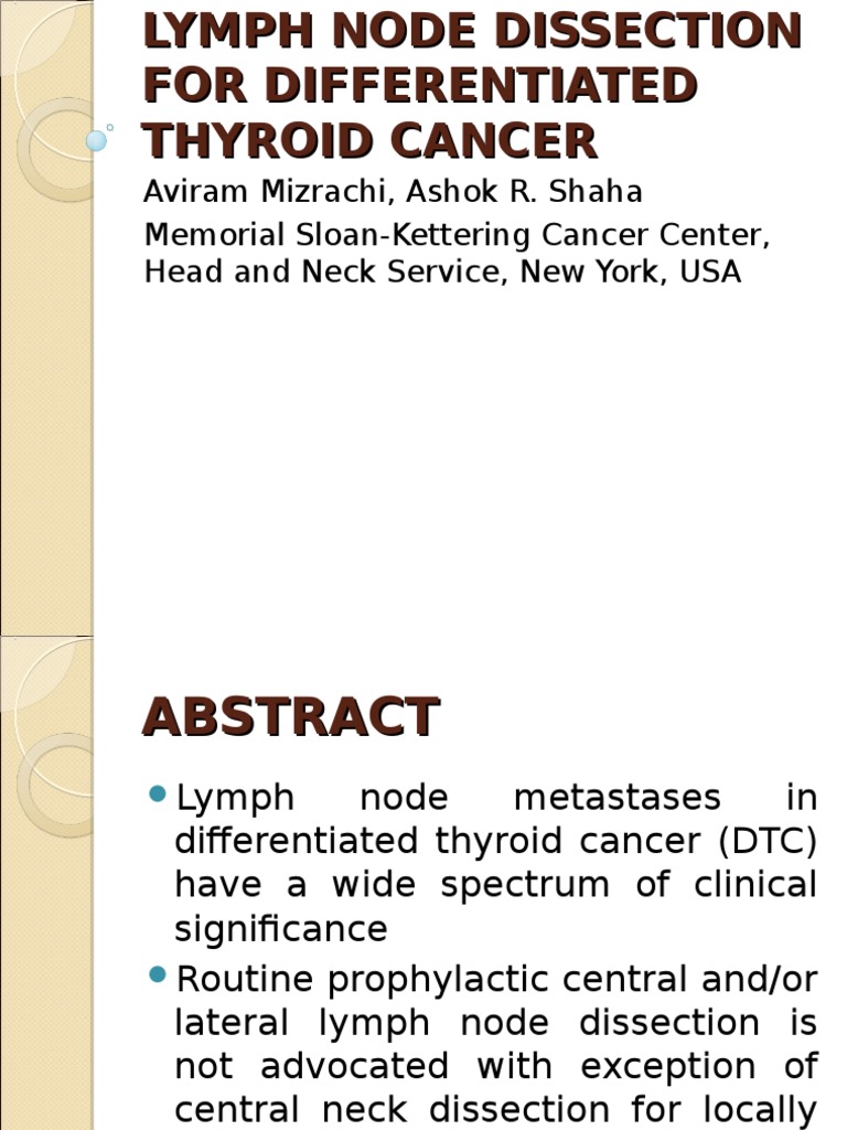 Lymph Node Dissection | PDF | Metastasis | Neoplasms