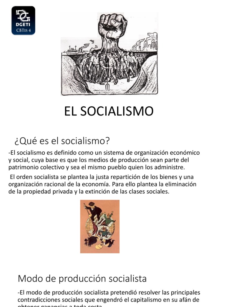 Introducción al Socialismo y sus Características | PDF | Socialismo ...