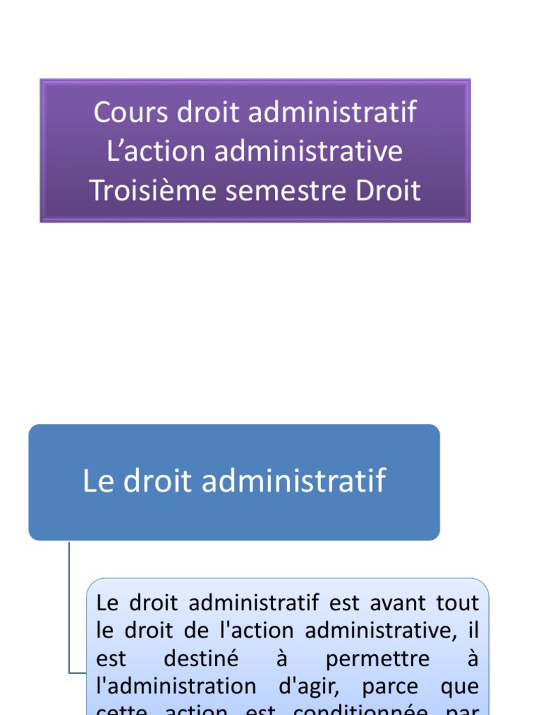 Cours Droit Administratif | PDF | Services publics | Concession de ...
