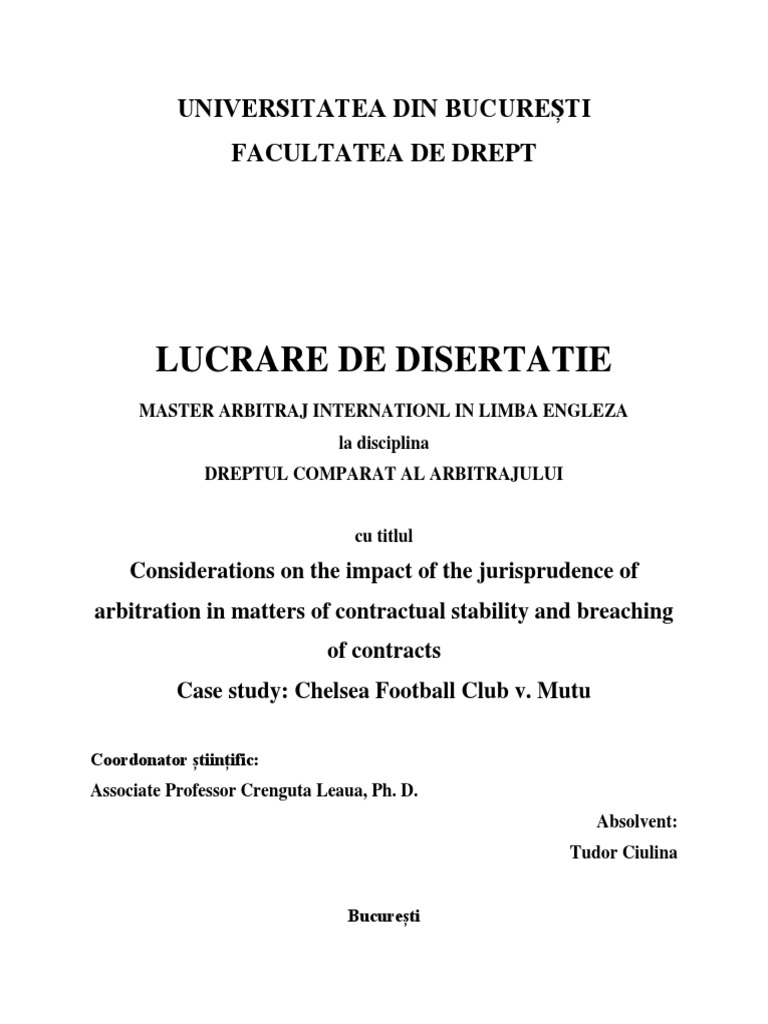 Disertatie Mutu | PDF
