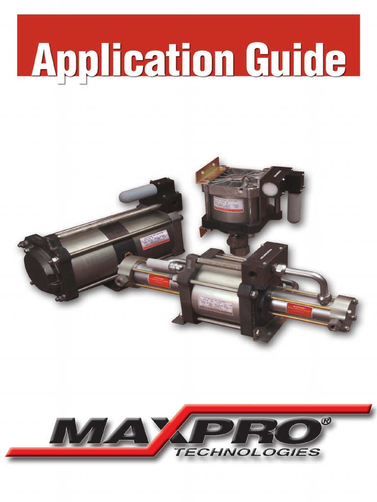 ApplicationGuide Maximator Pro | PDF | Natural Gas | Pump