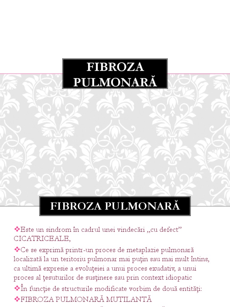 Fibroza Pulmonara | PDF