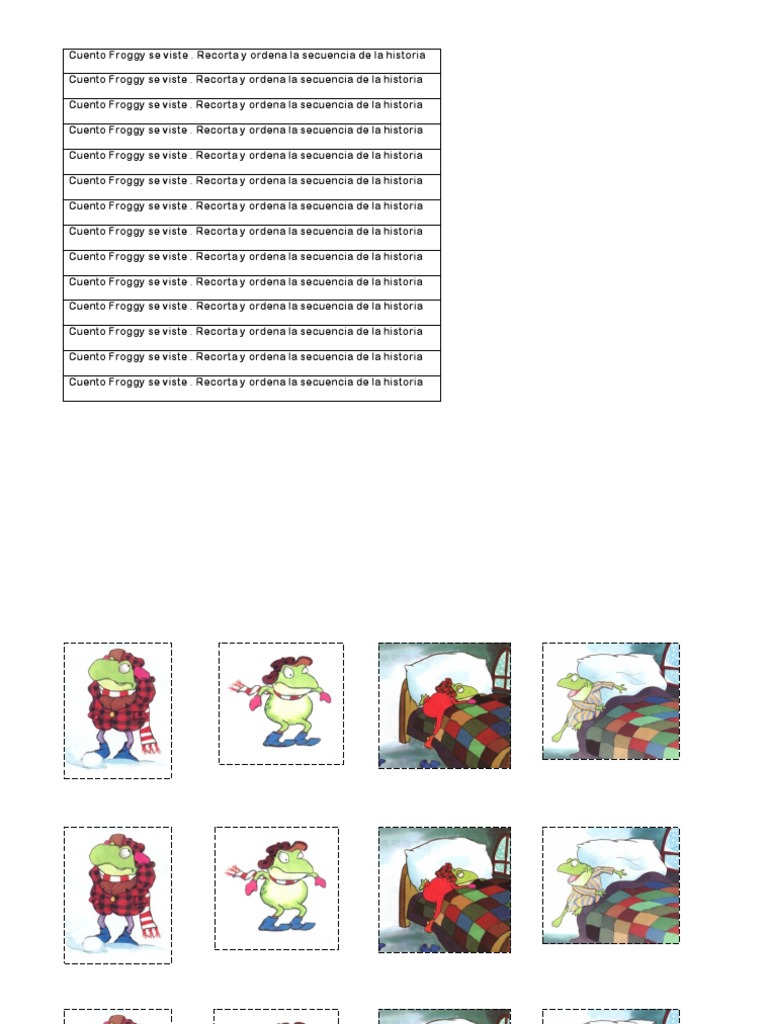 Secuencia Temporal Froggy Viste | PDF | Artes del Lenguaje y ...
