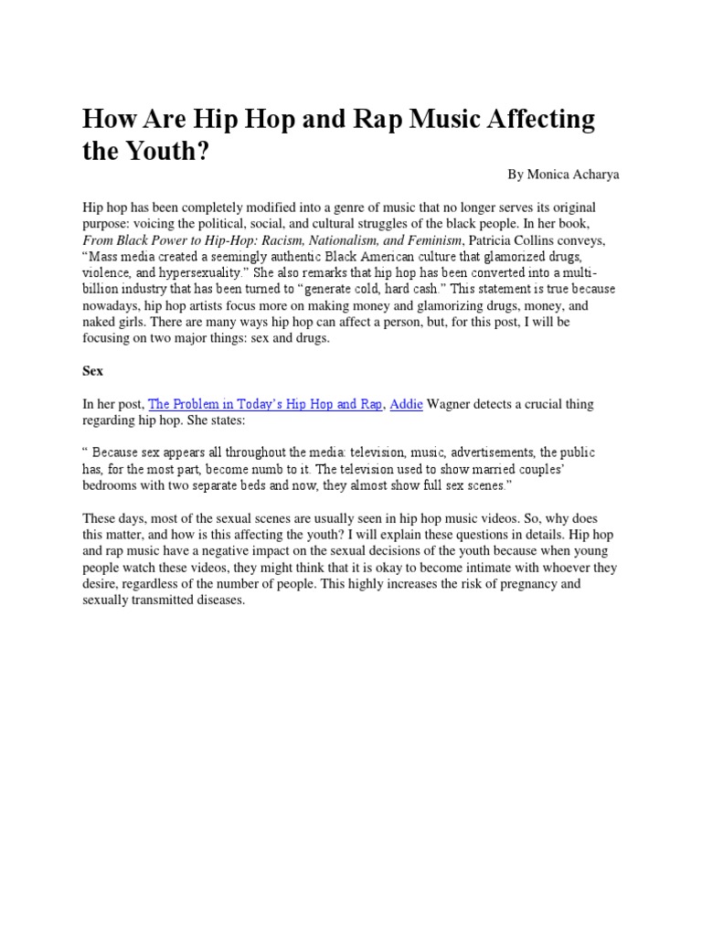 How HipHop and Rap Affects Youths | Download Free PDF | Hip Hop | Youth