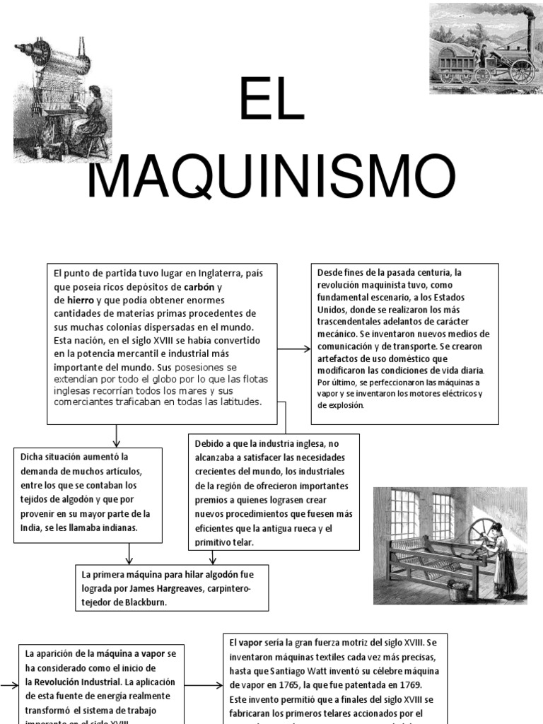 El Maquinismo | PDF | Máquina de vapor | Energía y recursos