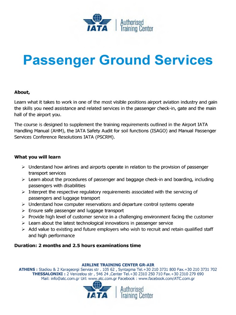 Passenger Ground Services: An Introduction to Airport Operations and ...