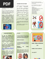 TABAQUISMO Triptico CON IMAGENES | PDF | Fumar tabaco | Adicción