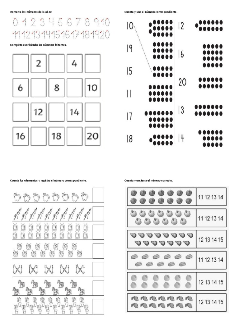 Numeros Hasta El 20