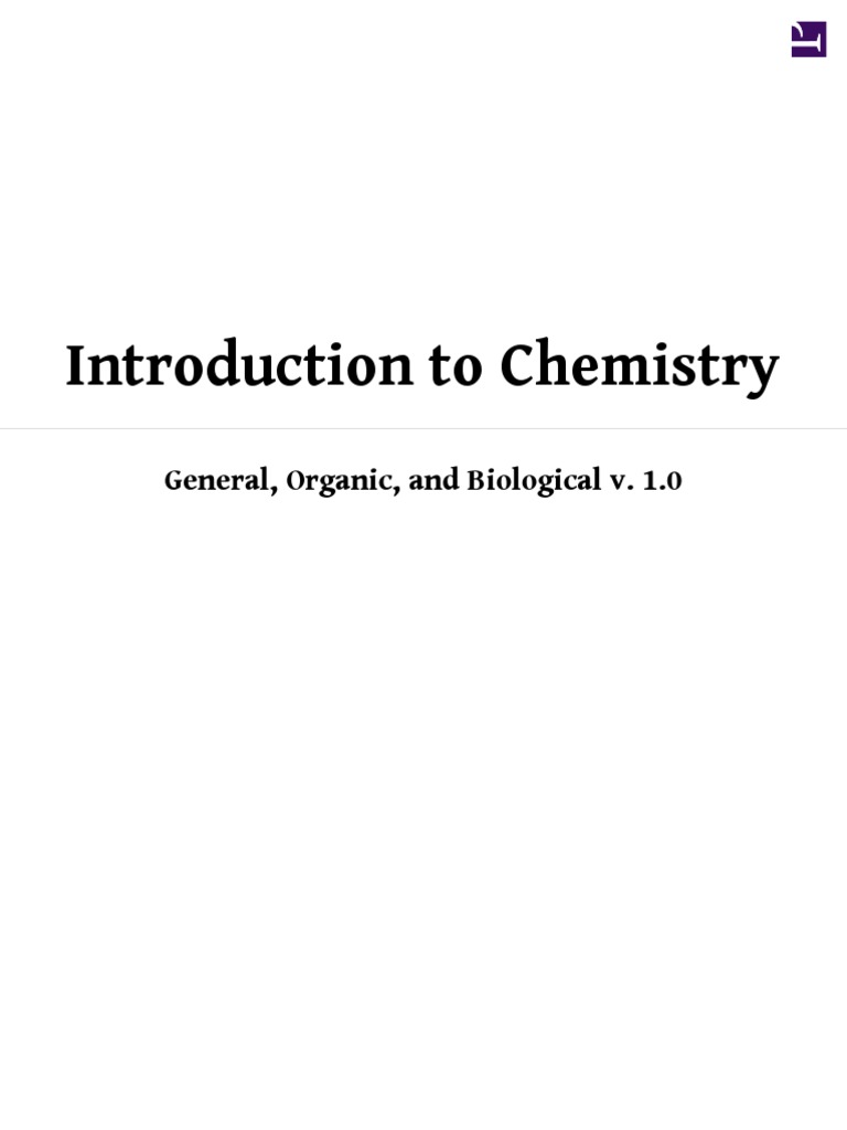 Introduction To Chemistry General Organic and Biological | PDF ...