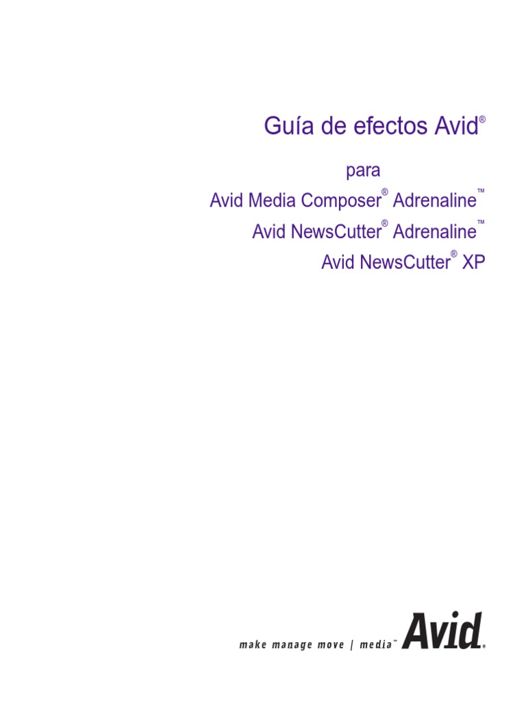 Guia Avid PDF | PDF | Filmmaking | Film Industry