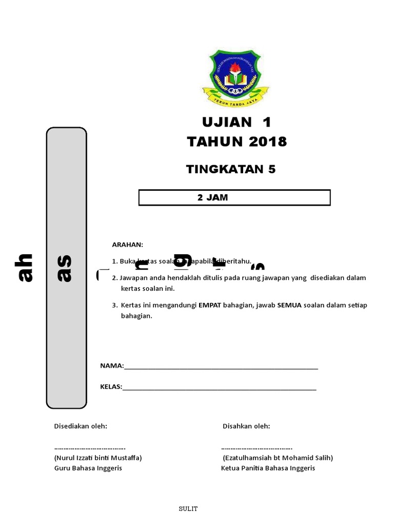 Cover Exam Paper | PDF