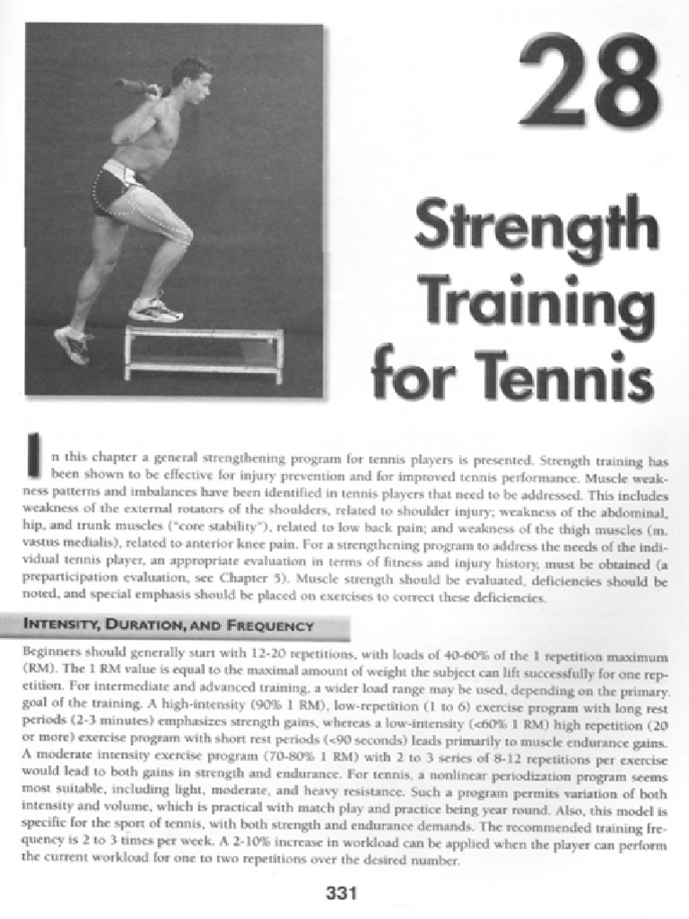 Strength Training For Tennis - A Practical Guide To Optimal Tennis ...