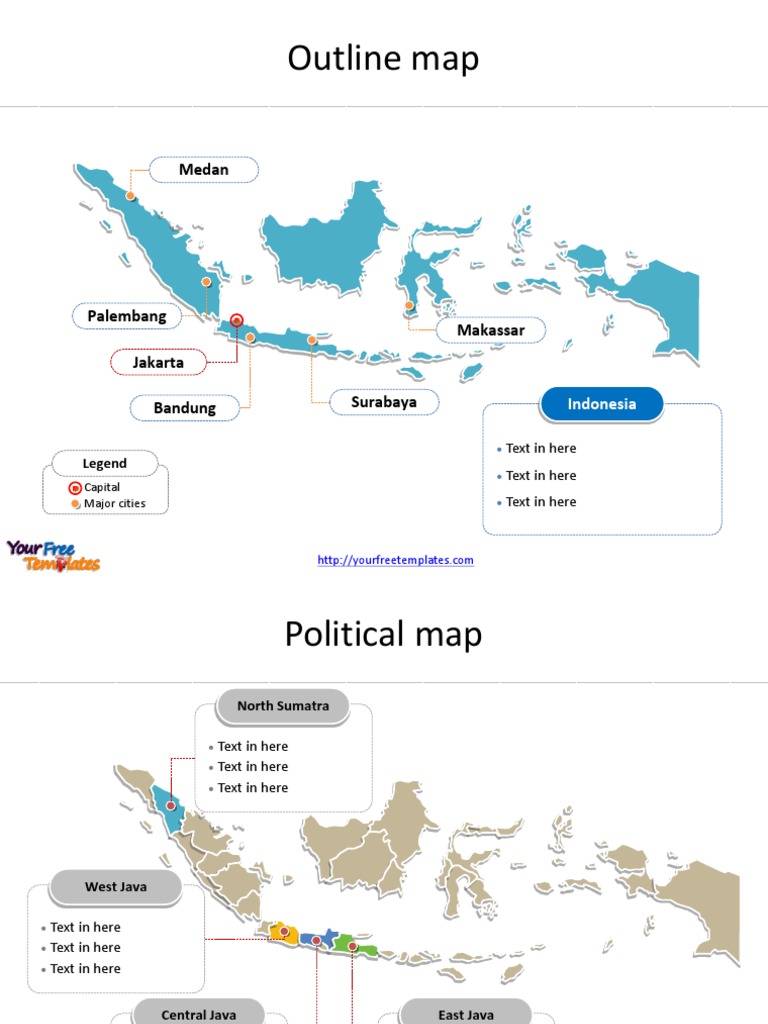 Indonesia Map Templates Online | PDF