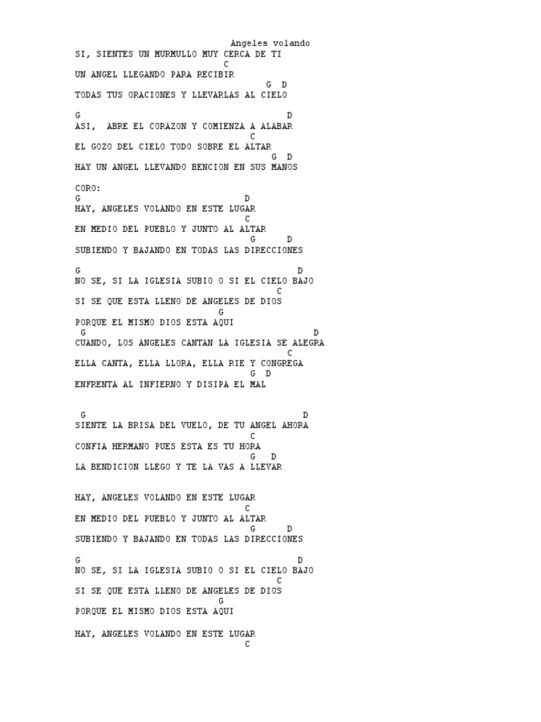 2 Angeles Volando Letra | PDF