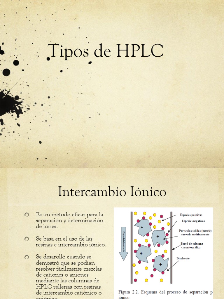 Intercambio Ionico | PDF | Cromatografía líquida de alto rendimiento ...