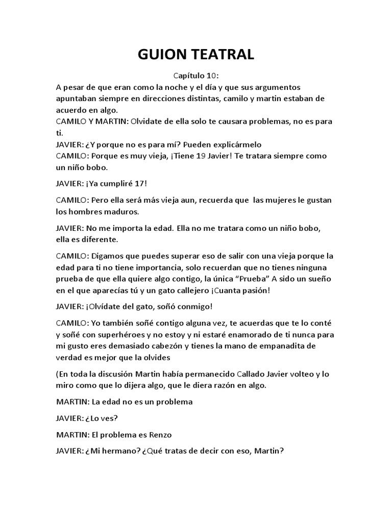 Que Es Un Guion De Una Obra De Teatro - Image to u Que Es Un Guion De Una Obra De Teatro - Image to u