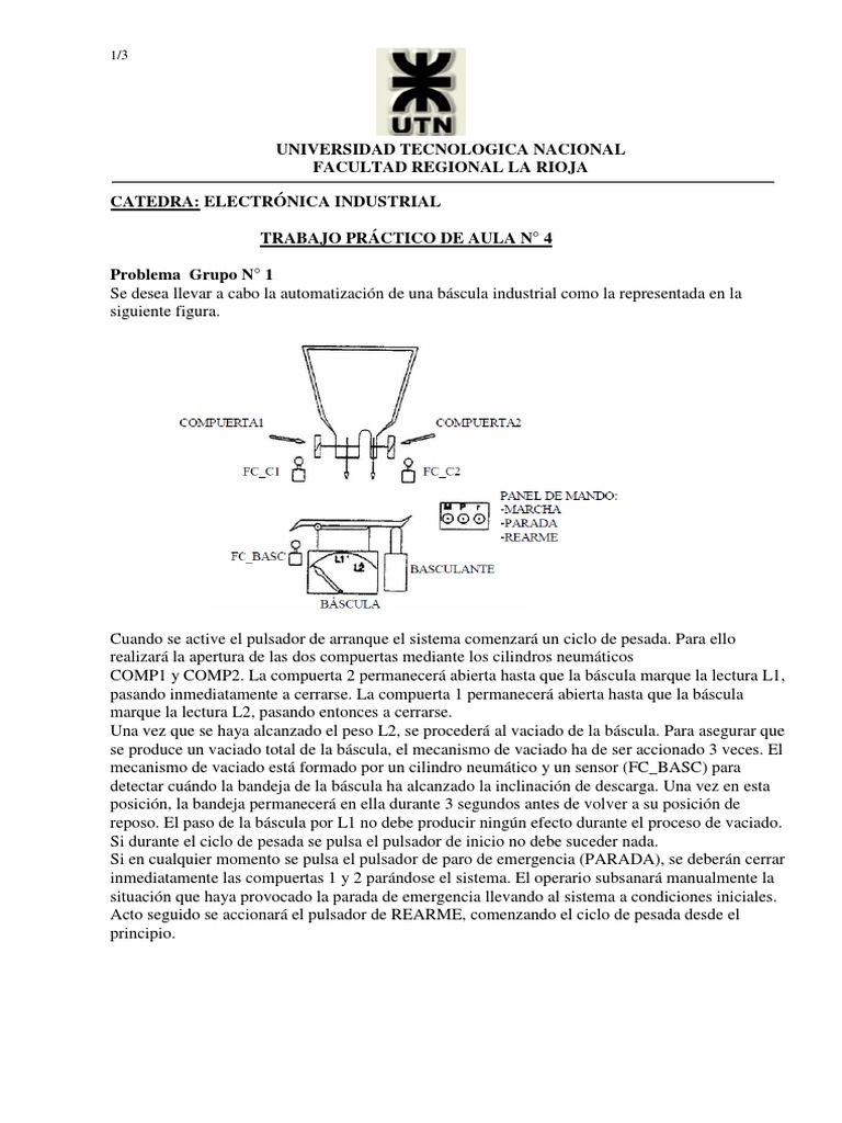 TPA4 EI 18 Enunciado | PDF | Balanza