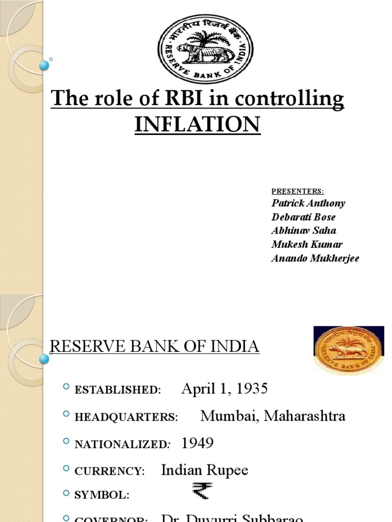 Role of Rbi in Controlling Inflation | PDF | Inflation | Reserve Bank ...